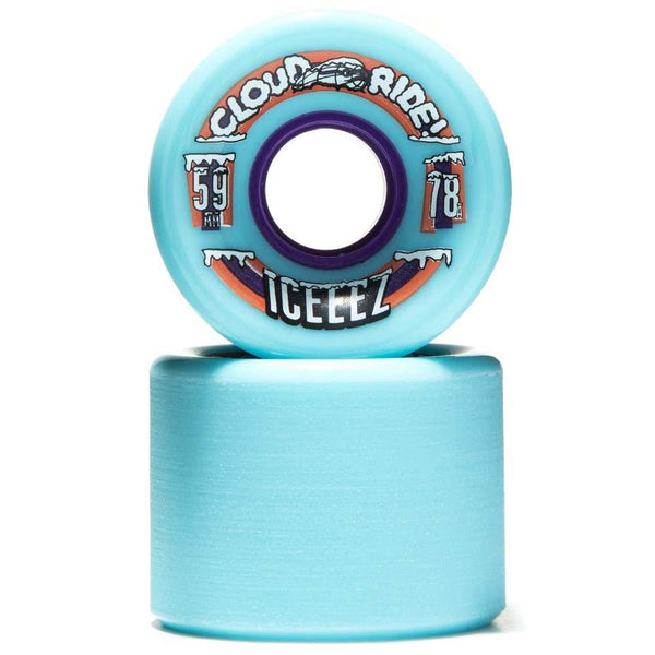 Cloud Ride Iceeez Light Skateboard Wheels Blue 59mm / 78A – Da Klinic ...
